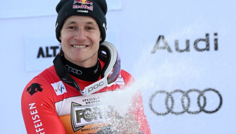 Marco Odermatt wins first giant slalom in Alta Badia, distant Italians ...