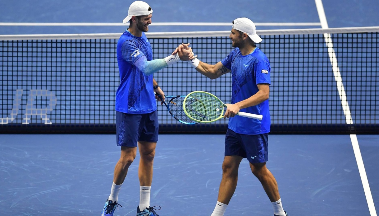 Simone Bolelli jokes with Andrea Vavassori: "We can still go on ... as ...