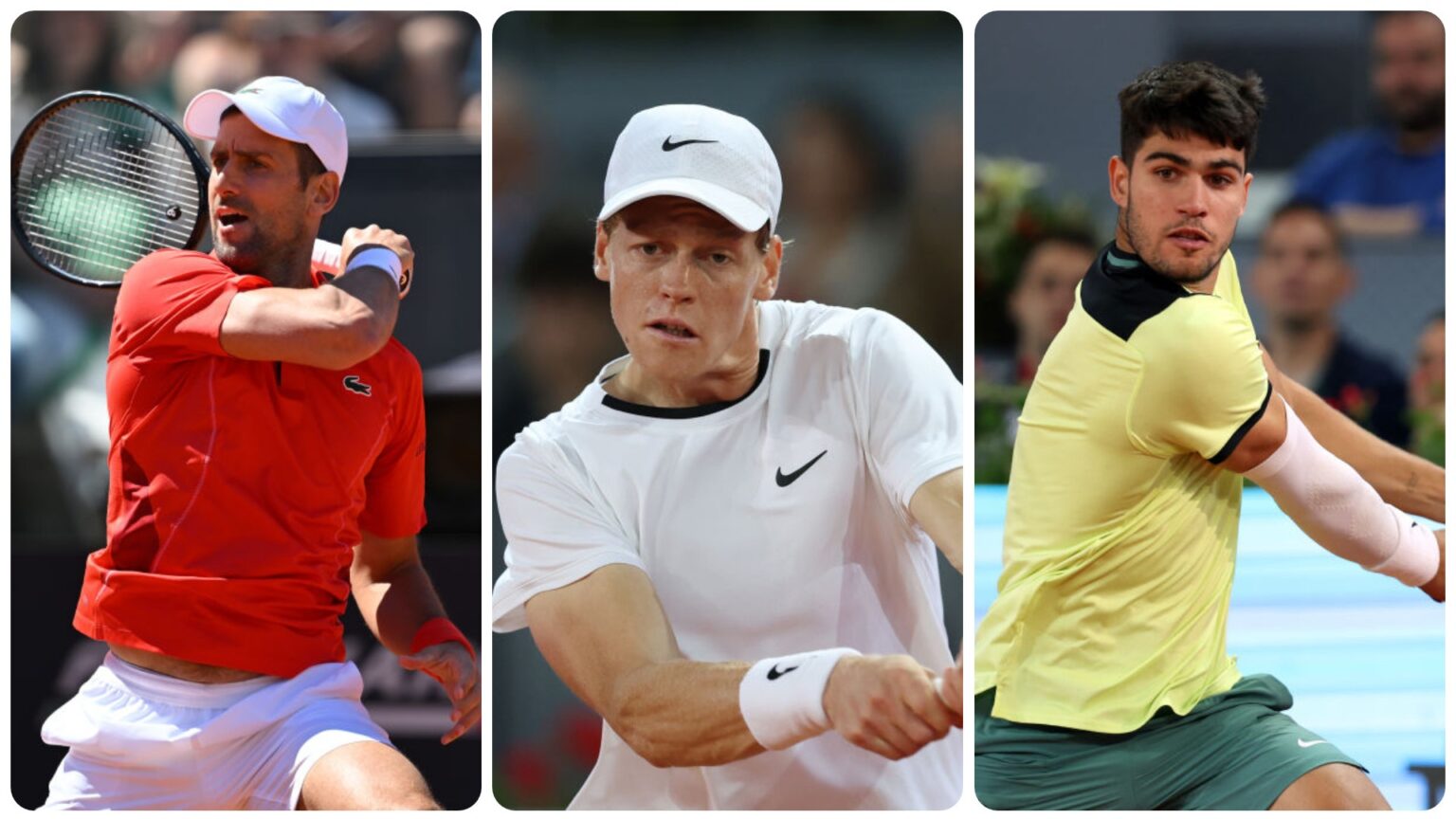 Jannik Sinner and Carlos Alcaraz, Patrick Mouratoglou net over Novak Djokovic - Sportal.eu